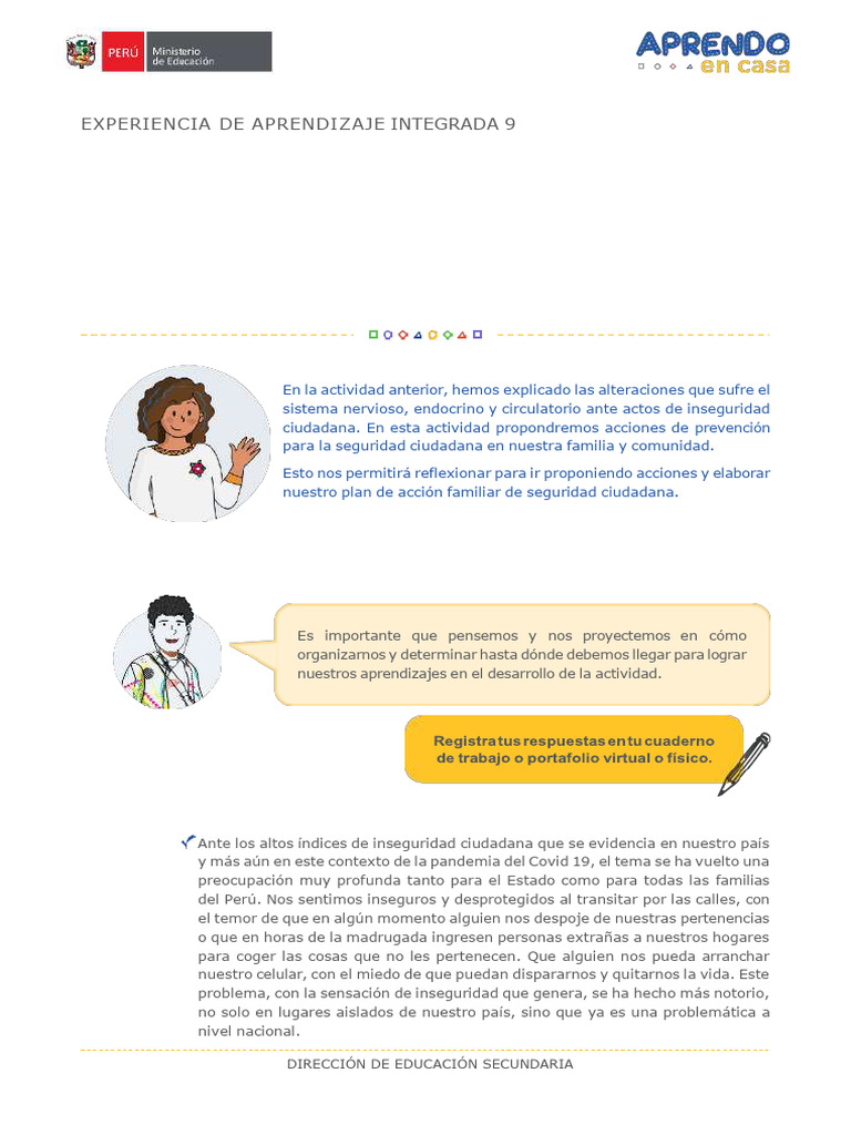 Quinto DPCC Semana 36 | PDF | Aprendizaje