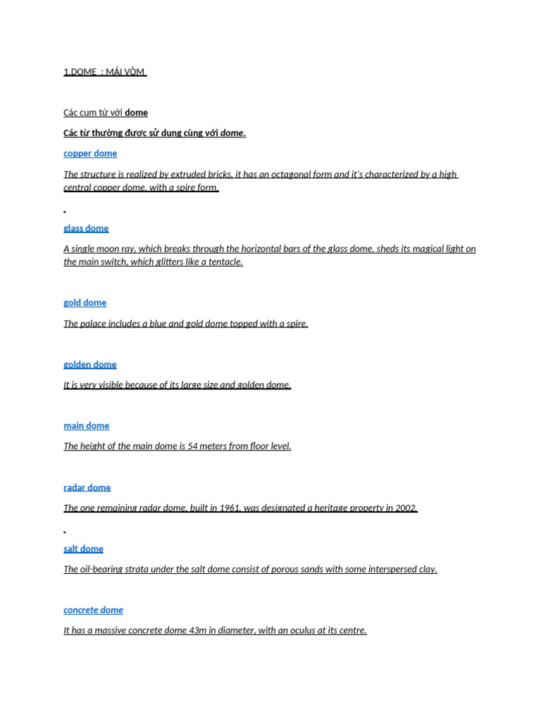 Dome Các T Thư NG Đư C S D NG Cùng V I | PDF