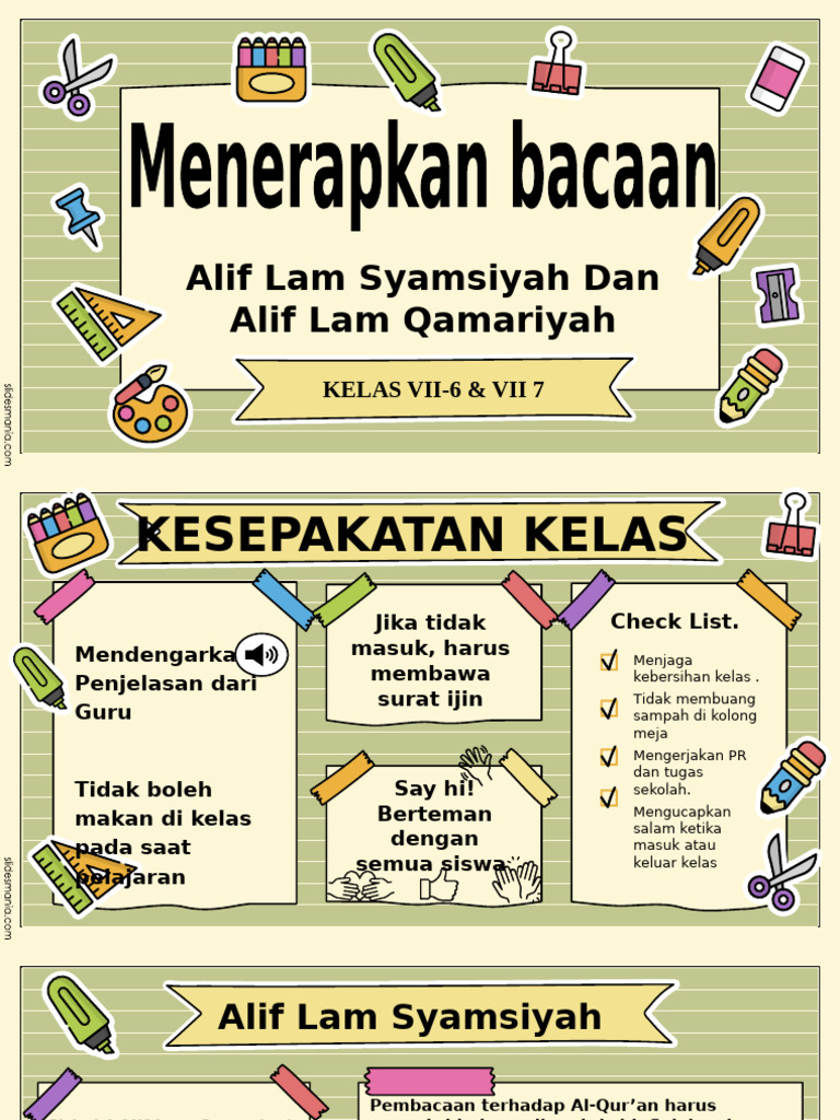 Alif Lam Syamsiyah Dan Alif Qomariyah | PDF