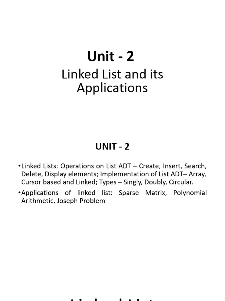 Unit 2 - DS - W2 - Class | PDF | Pointer (Computer Programming) | Matrix (Mathematics)