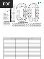 Plantilla para Rifa 100 Numeros | PDF
