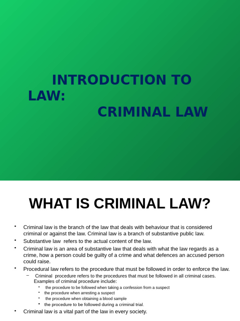 Overview of Criminal Law Principles | PDF | Crimes | Crime & Violence