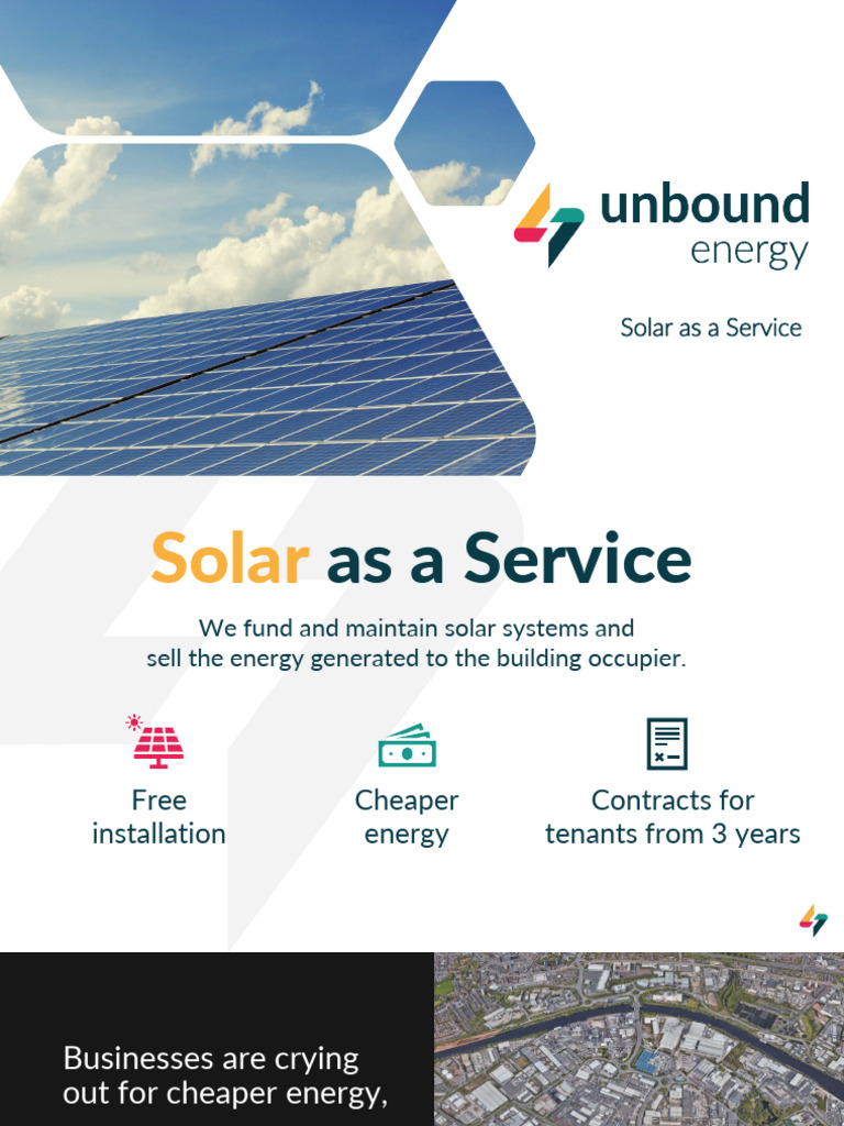 Unbound Energy Solar As A Service V1.3 | PDF | Leasehold Estate | Lease