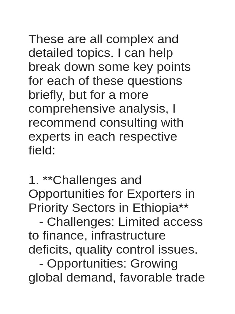 International Business Assignment | PDF | Ethiopia | Foreign Direct ...