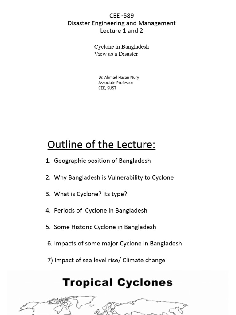 Lecture-8&9 - Copy.pptx | PDF | Tropical Cyclones | Physical Geography