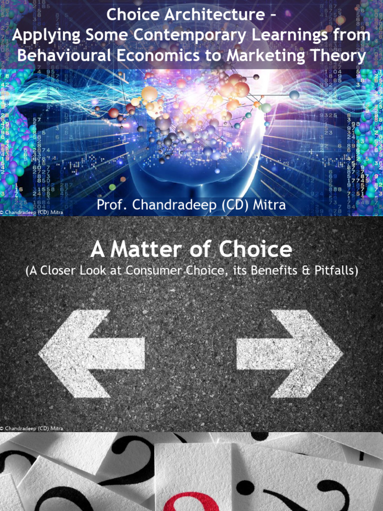 MTCI (T5,24-25, MBA, IIMC) - Choice Architecture | PDF | Choice | Economics