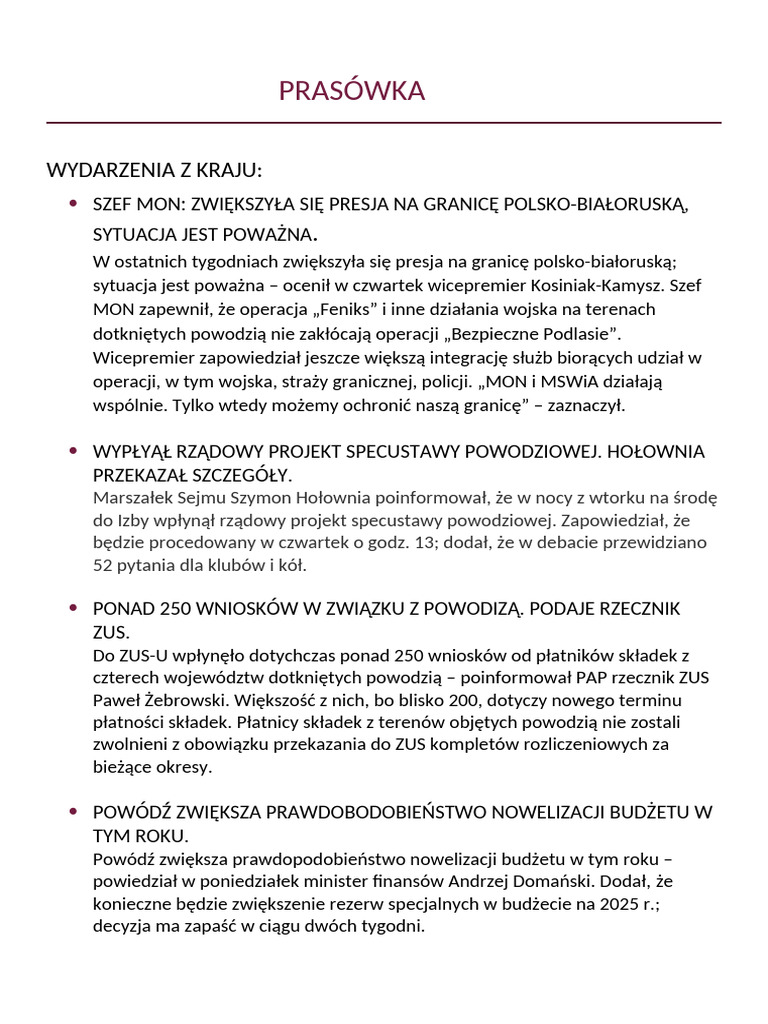 PRASÓWKA | PDF