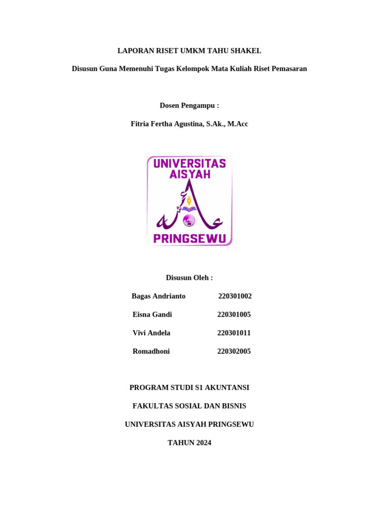 Umkm Tahu Shakel | PDF