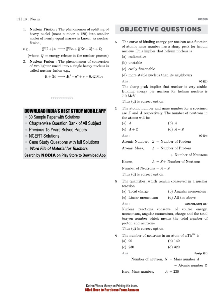 Chapter 13 PYQ | PDF