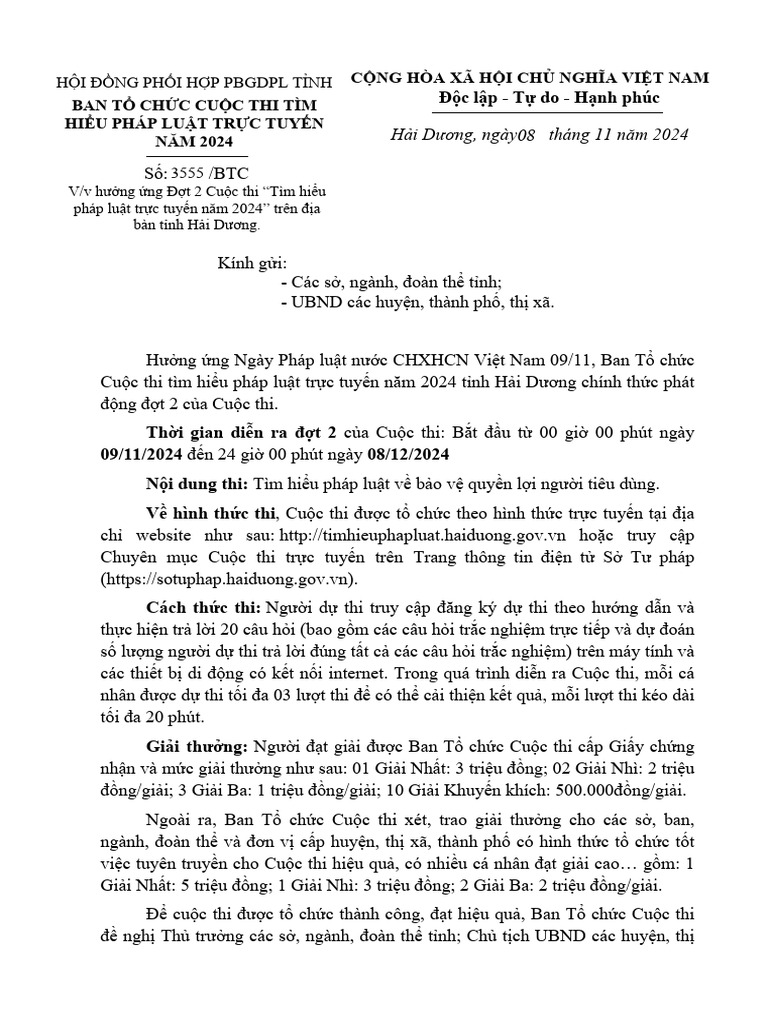 CV Phát Đ NG Cu C Thi Truc Tuyen 2024 Dot 2 | PDF