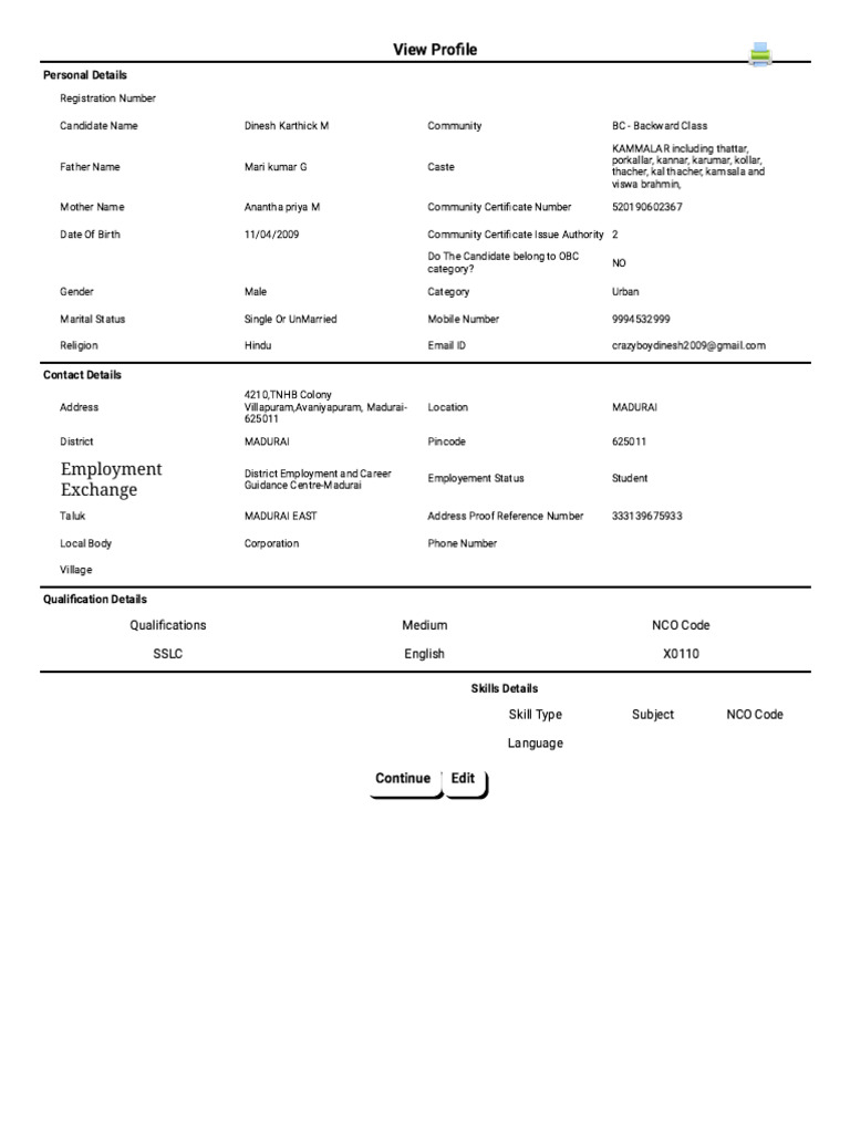 Empower-Employment and Training Department, Govt. of TamilNadu | PDF