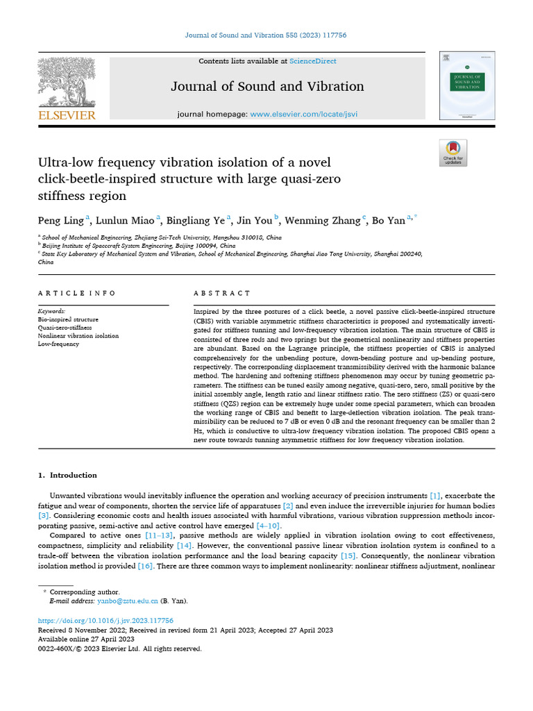 03 Ultra-Low Frequency Vibration Isolation of A Novel Click-Beetle ...