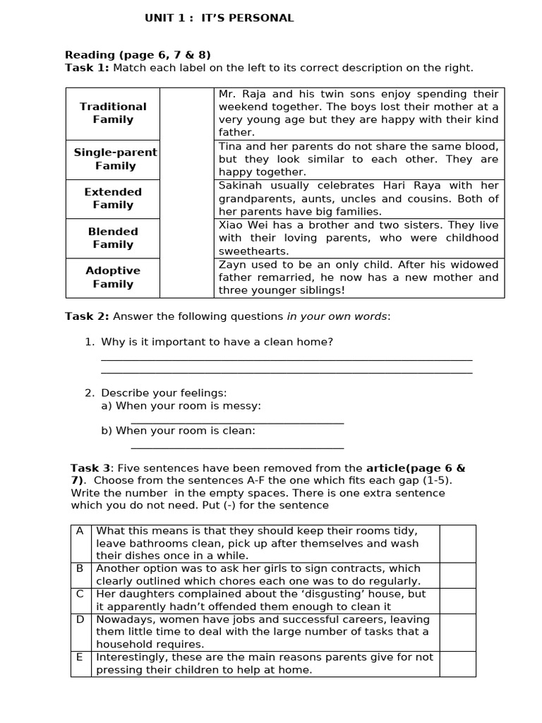 UNIT 1 READING | PDF