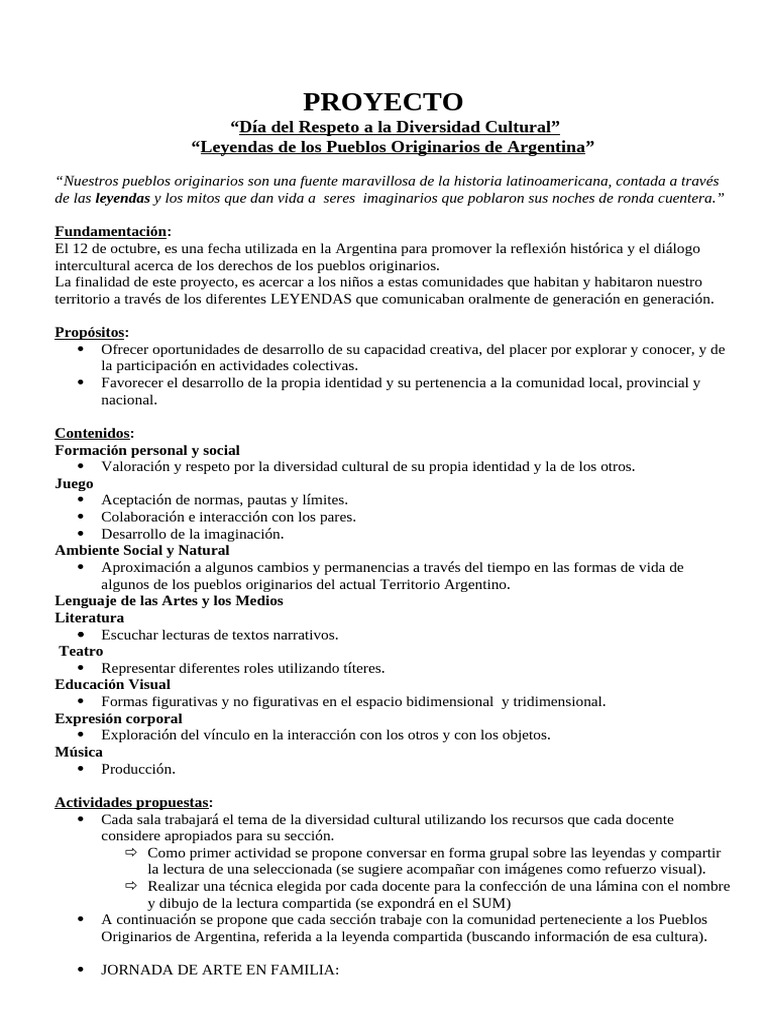 Proyecto Leyendas | PDF