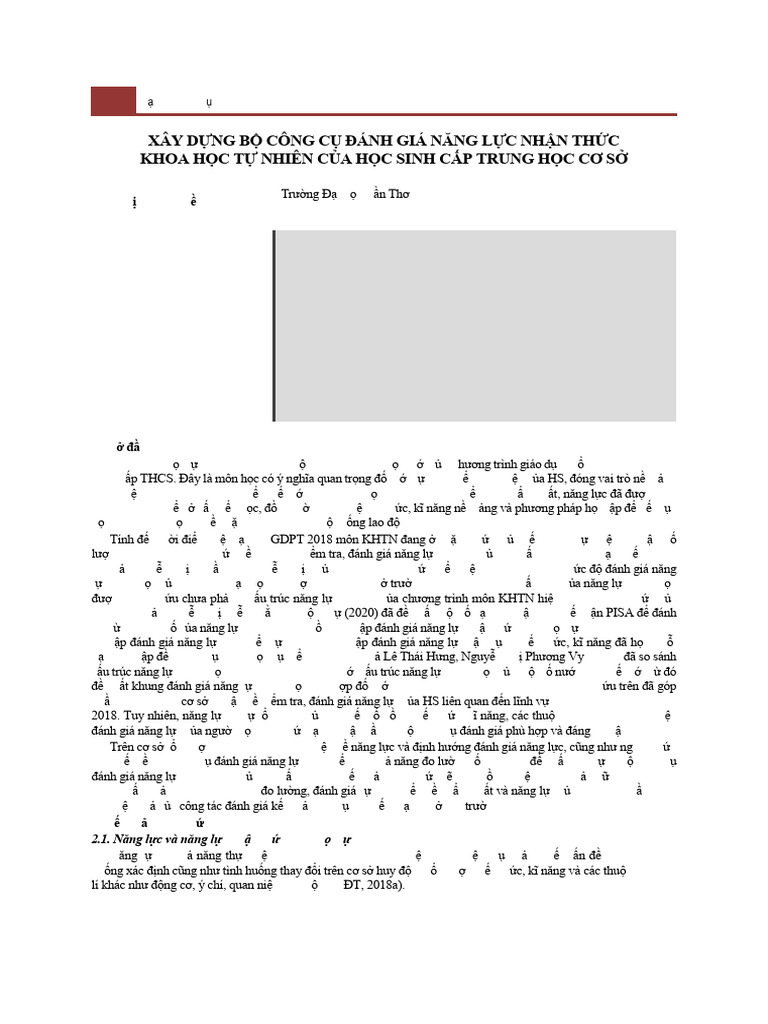 Xy DNG B CNG C NH Gi NNG LC NHN THC Khoa HC T Nhin CA HC Sinh CP Trung HC C S | PDF