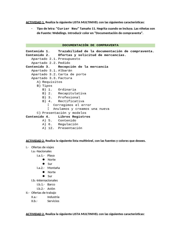 ACTIVIDAD 17 repaso | PDF