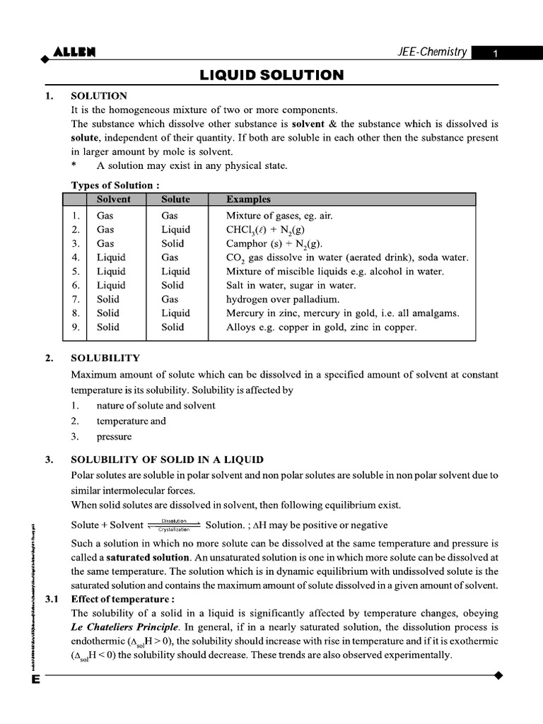 Solution Phy Chem | PDF