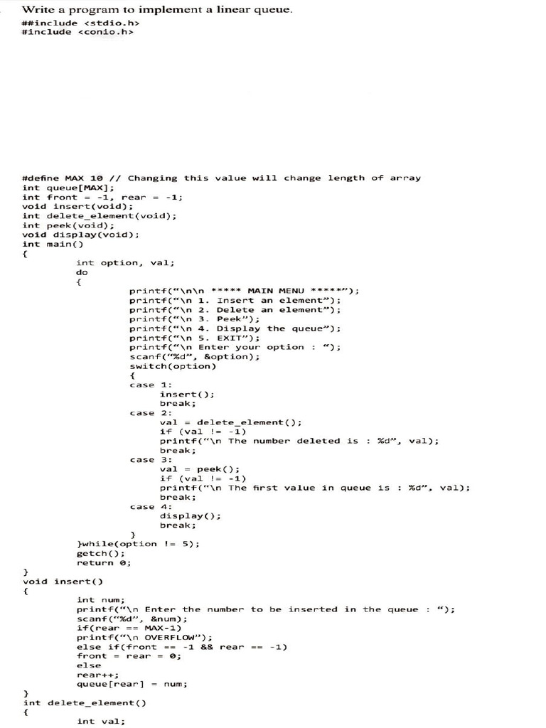program (queue) | PDF | Queue (Abstract Data Type) | Software Engineering program (queue) | PDF | Queue (Abstract Data Type) | Software Engineering