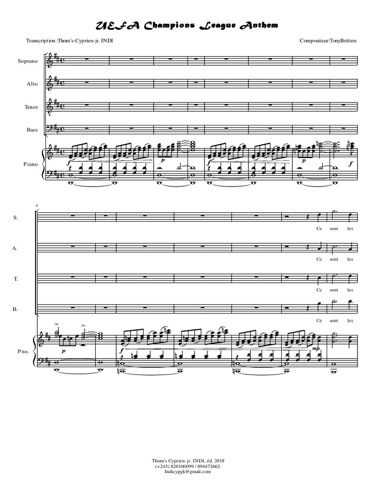 UEFA Champions League Anthem | PDF