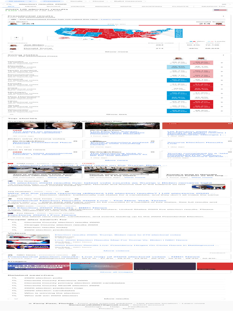 2020 Election Results Update | PDF | Elections | Swing State
