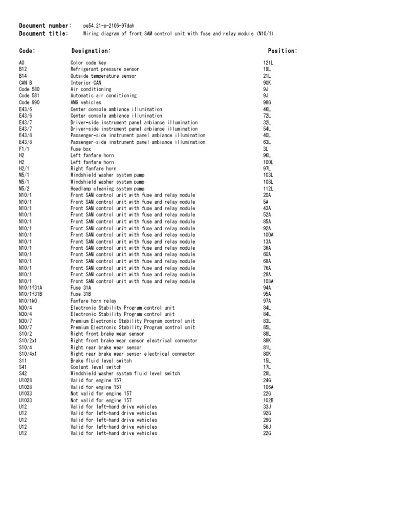 W212 Front SAM Sheet 8 of 10 - 25percent | PDF