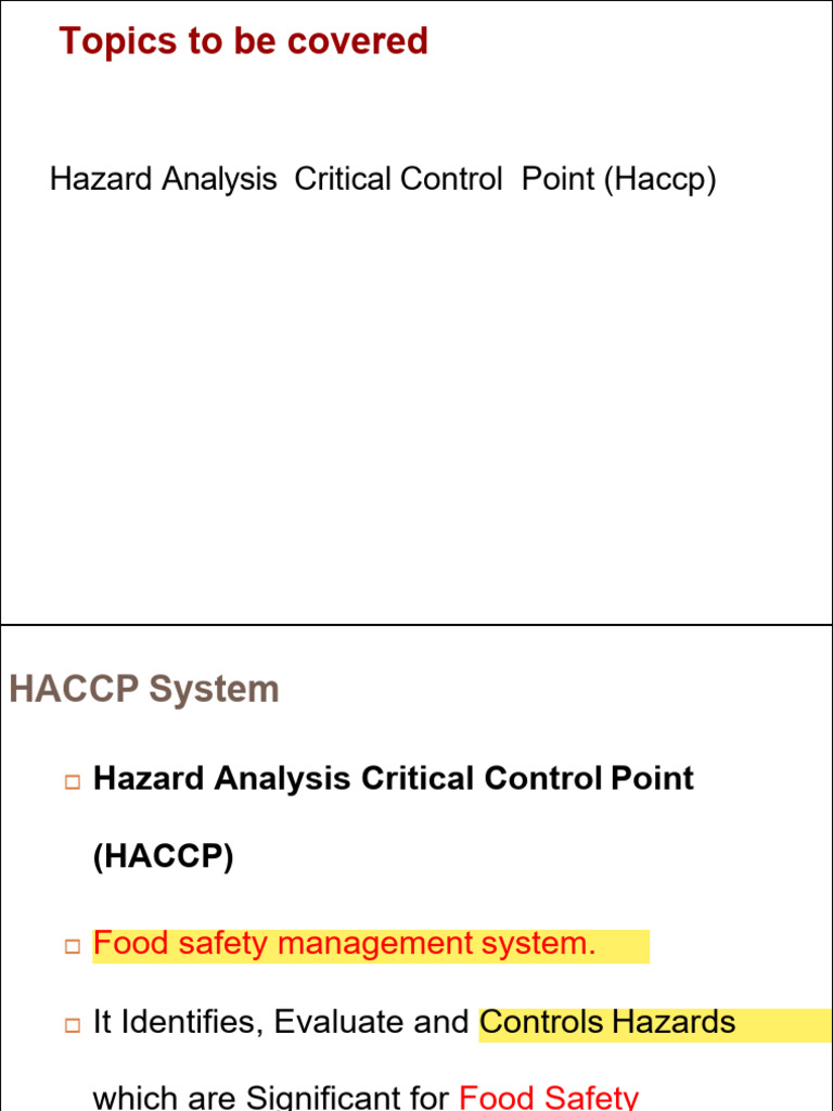 HACCP Principles and Implementation Guide | PDF | Verification And ...