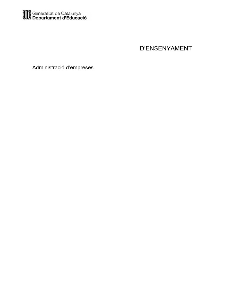 Temari Del Cos de Professors D'Ensenyament Secundari (Formació Professional) | PDF