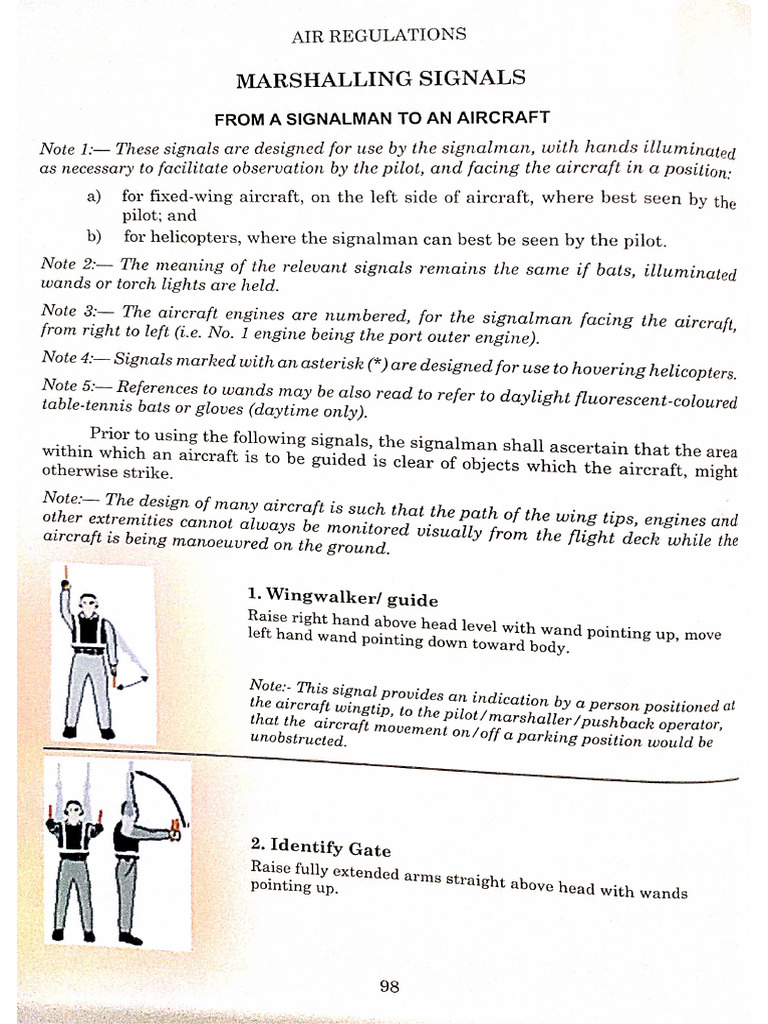 MARSHALLING Signals | PDF
