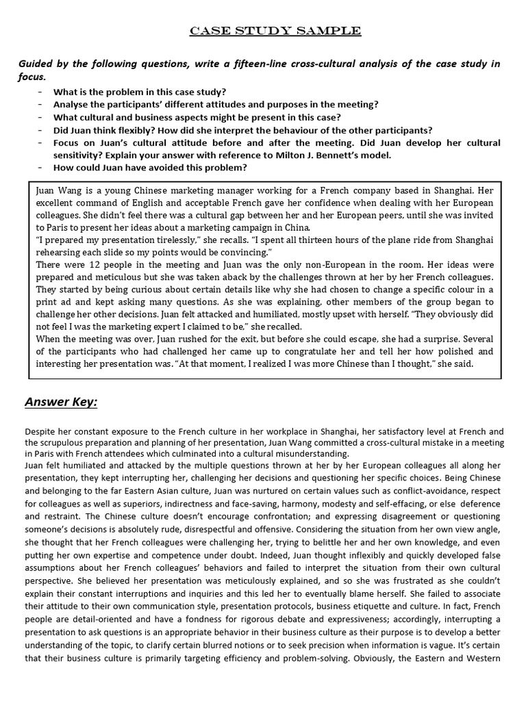 Case Study Sample | PDF | Social Psychology | Liberal Arts Education