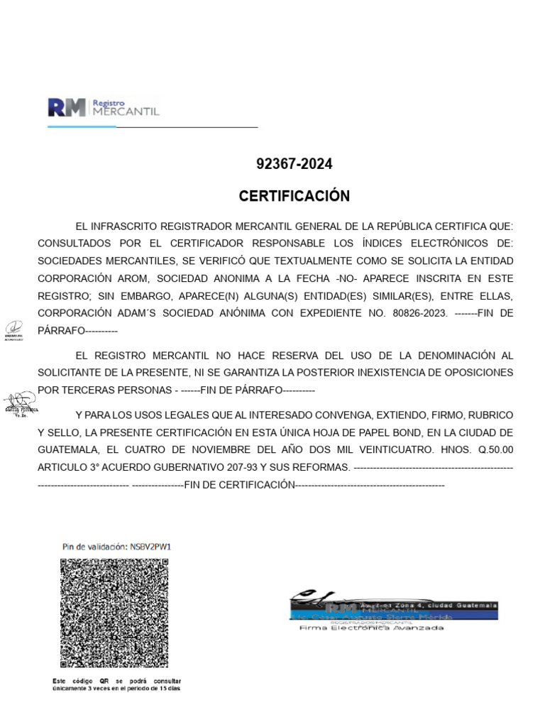 CERTIFICACIÓN | PDF | Derecho