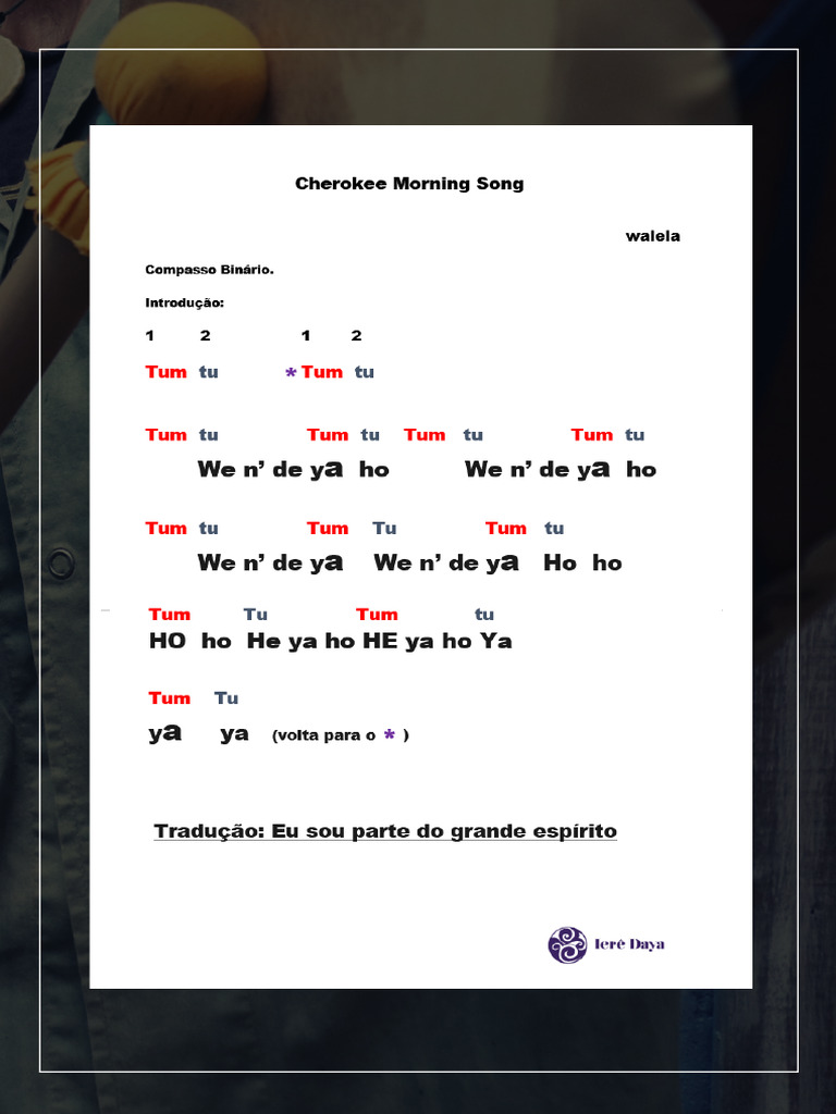 Cherokee Morning Song 1 | PDF