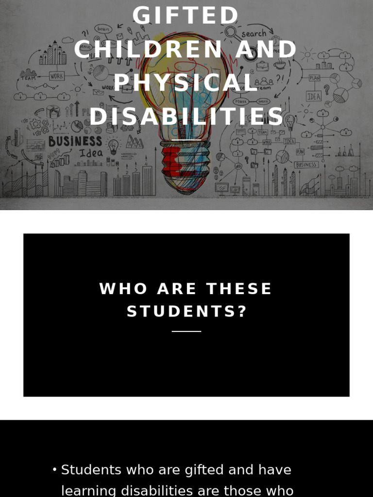 Gifted Children and Physical Disabilities | PDF | Intellectual ...
