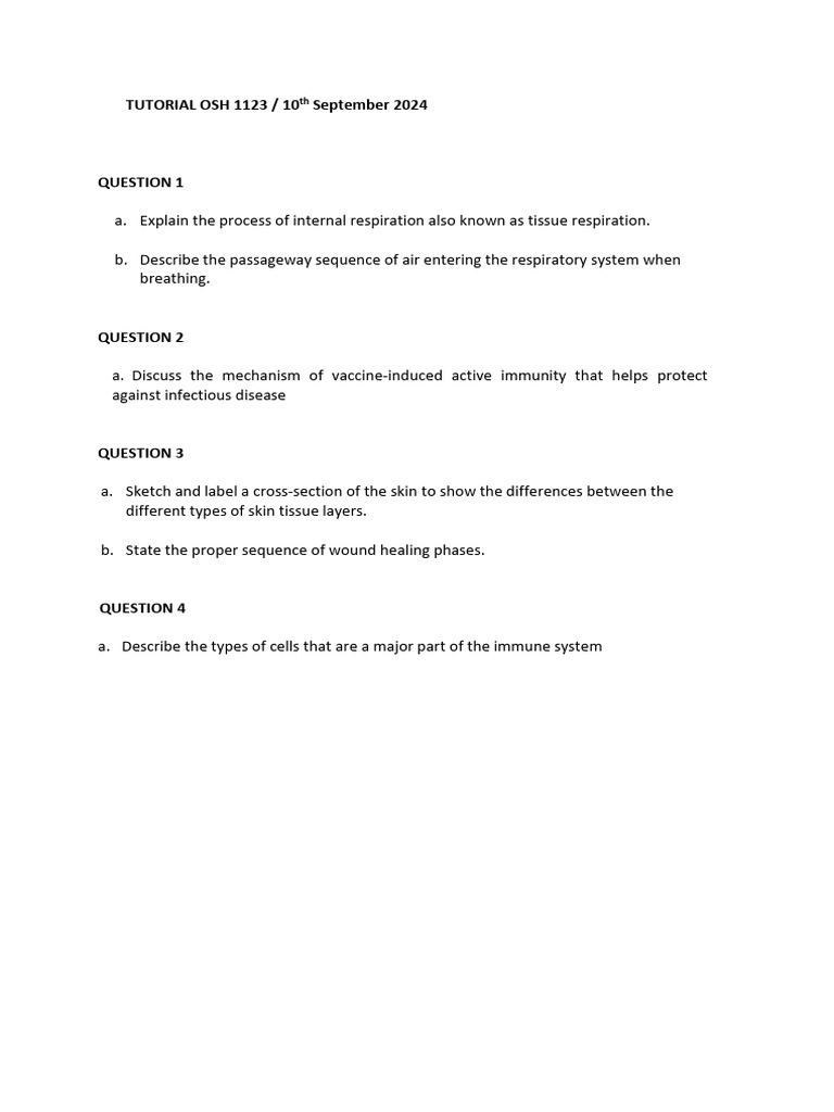 Tutorial - Human Body Osh 1123 | PDF | Foreign Language Studies