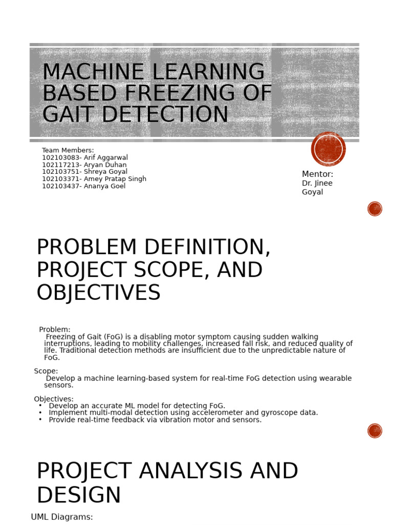 Machine Learning Based Freezing of Gait Detection - PPTM | PDF | Machine Learning | Accelerometer