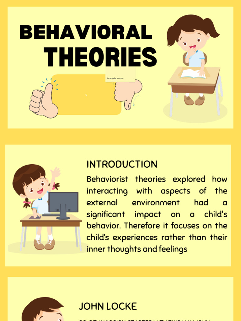 Group 8 Lesson 2 Behavioral Theories | PDF | Classical Conditioning | Behaviorism
