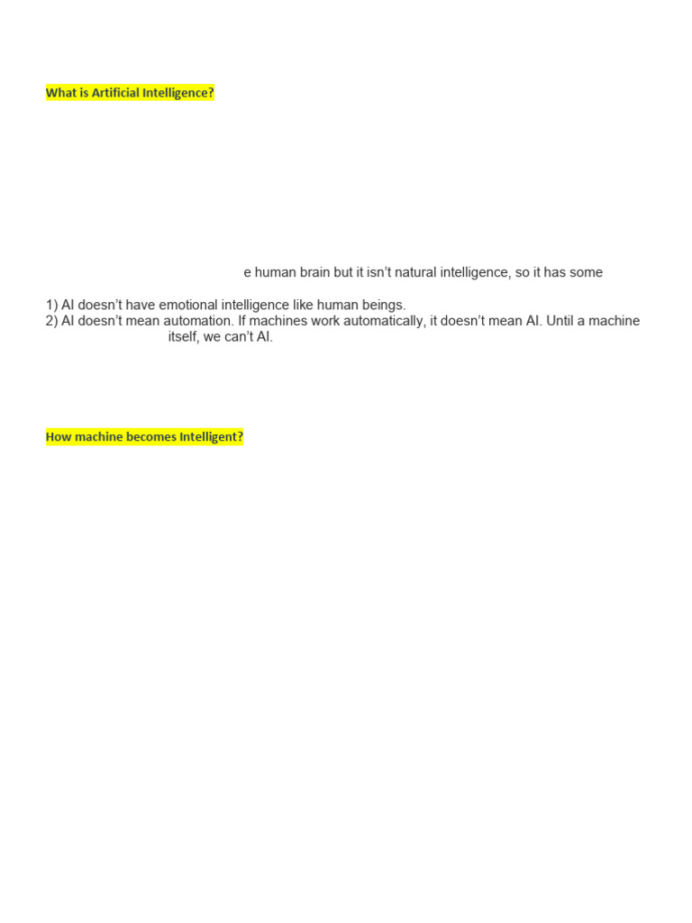 Intro To Artificial Intelligence | PDF | Artificial Intelligence ...