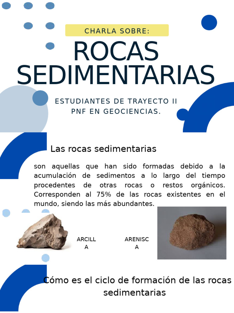 Tipos y Formación de Rocas Sedimentarias | PDF | Roca (geología) | Roca ...