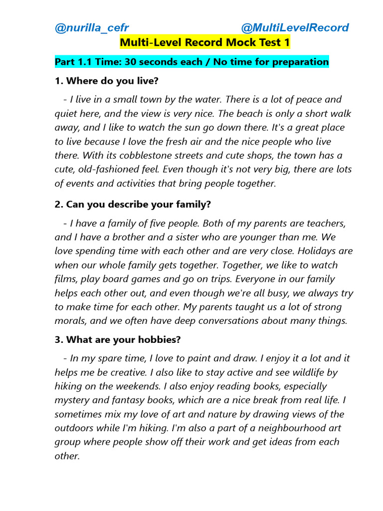 Speaking New Format Samples 1 | PDF | Artificial Intelligence | Intelligence (AI) & Semantics