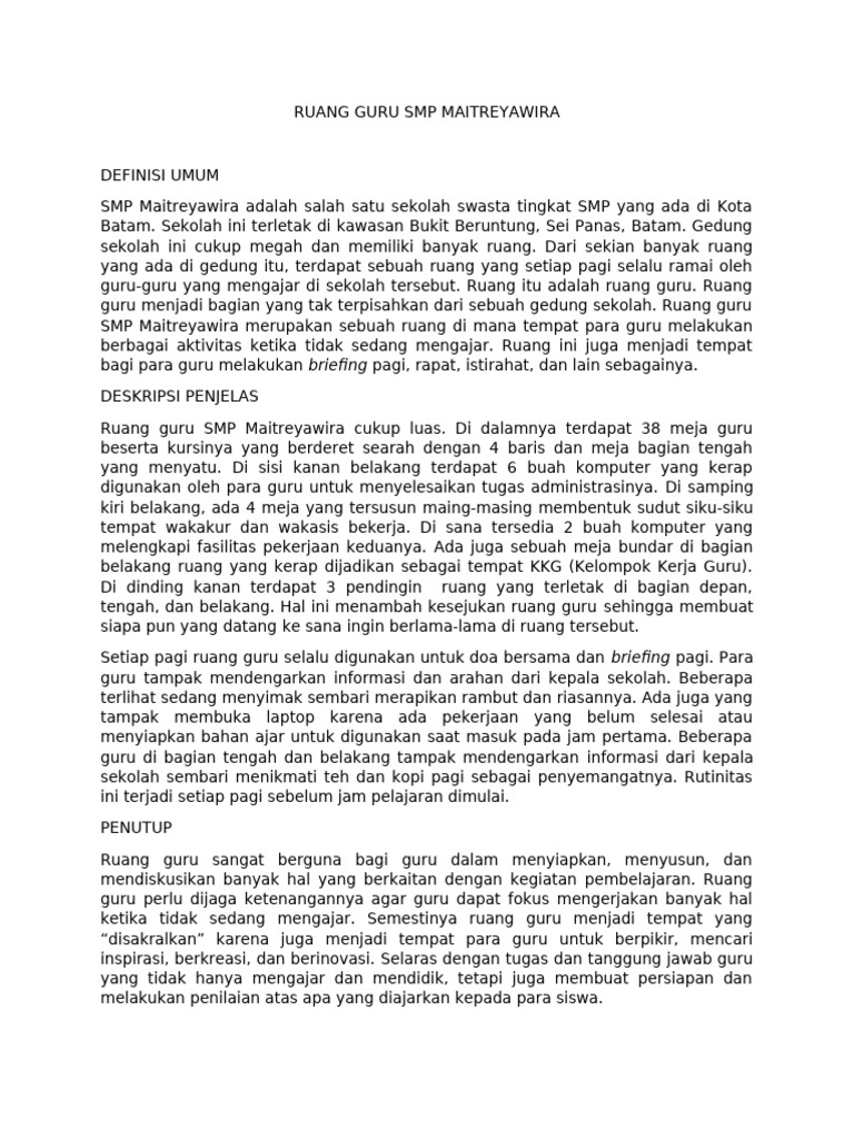 Contoh LHO Sederhana | PDF | Karier & Perkembangan