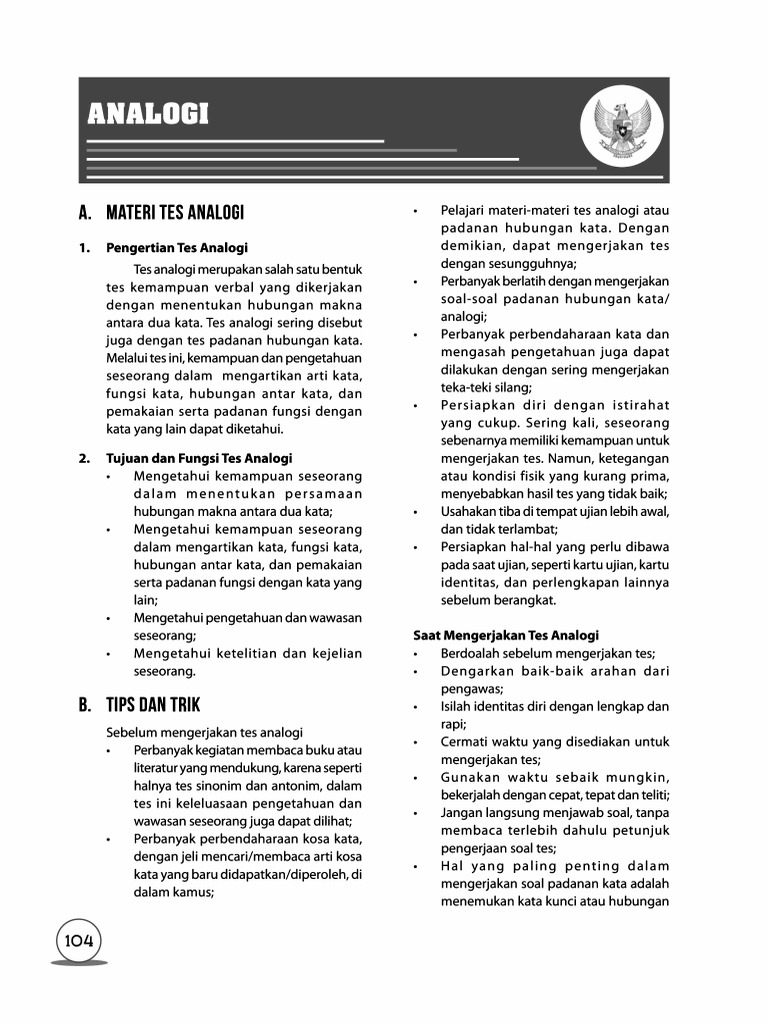 Materi Tambahan Analogi | PDF