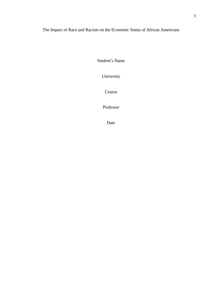 Research Paper Final Copy APA Format | PDF | Economic Inequality ...