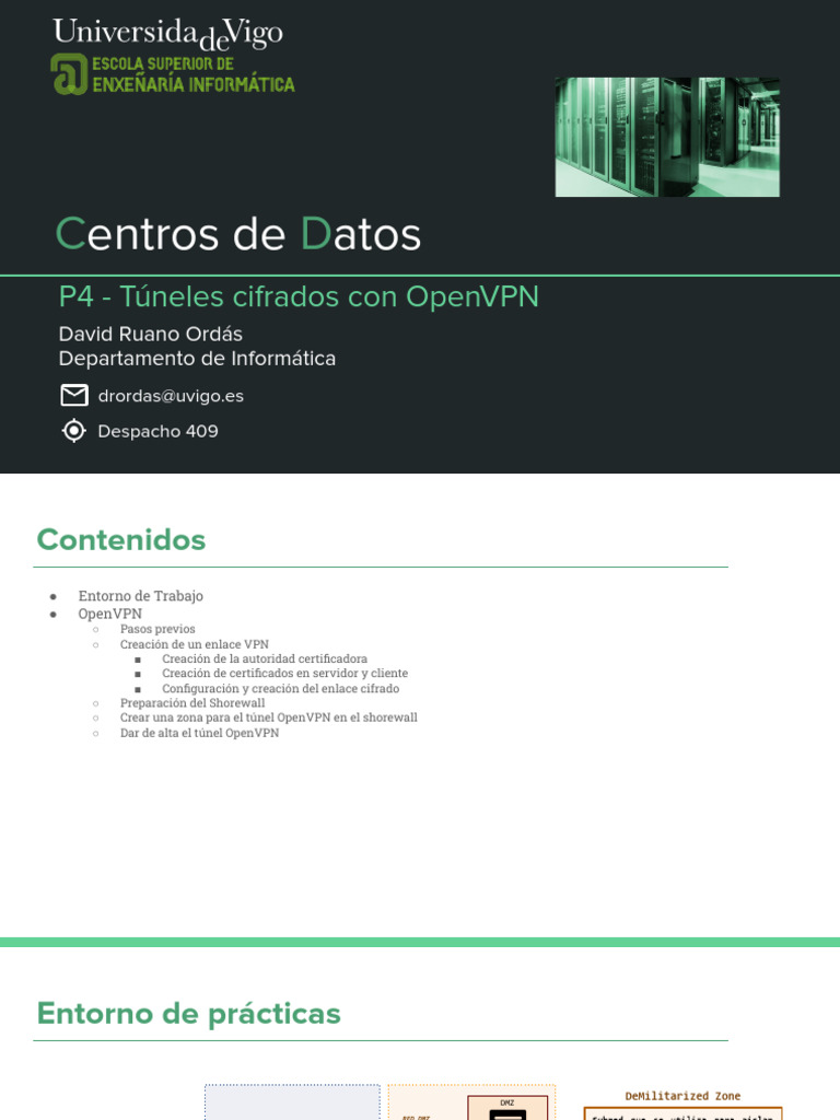 P5 - Túneles Cifrados Con OpenVPN | PDF | Arquitectura de Computadores ...