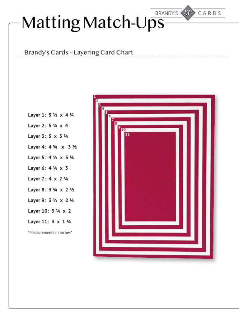 Card-Matting-Sizes | PDF | Office Equipment | Printing Materials