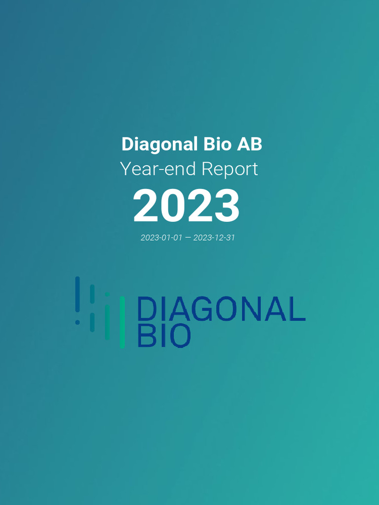Diagonal Bio AB Year End Report 2023 | PDF | Expense | Equity (Finance)