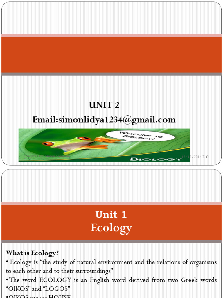 Unit 2 Grade 12 Biology Short Note | PDF | Biodiversity | Ecosystem