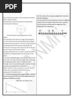 1 - Distance and Displacement Problems and Solutions PDF | PDF | Travel ...