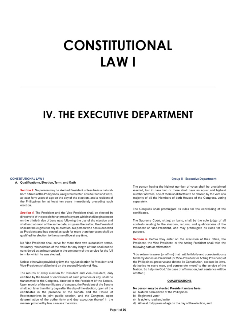 Group 2 - The Executive Department | PDF | American Government ...
