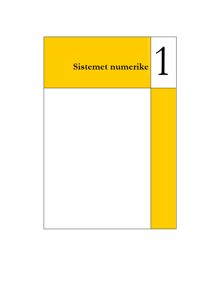 Sistemet Numerike | PDF