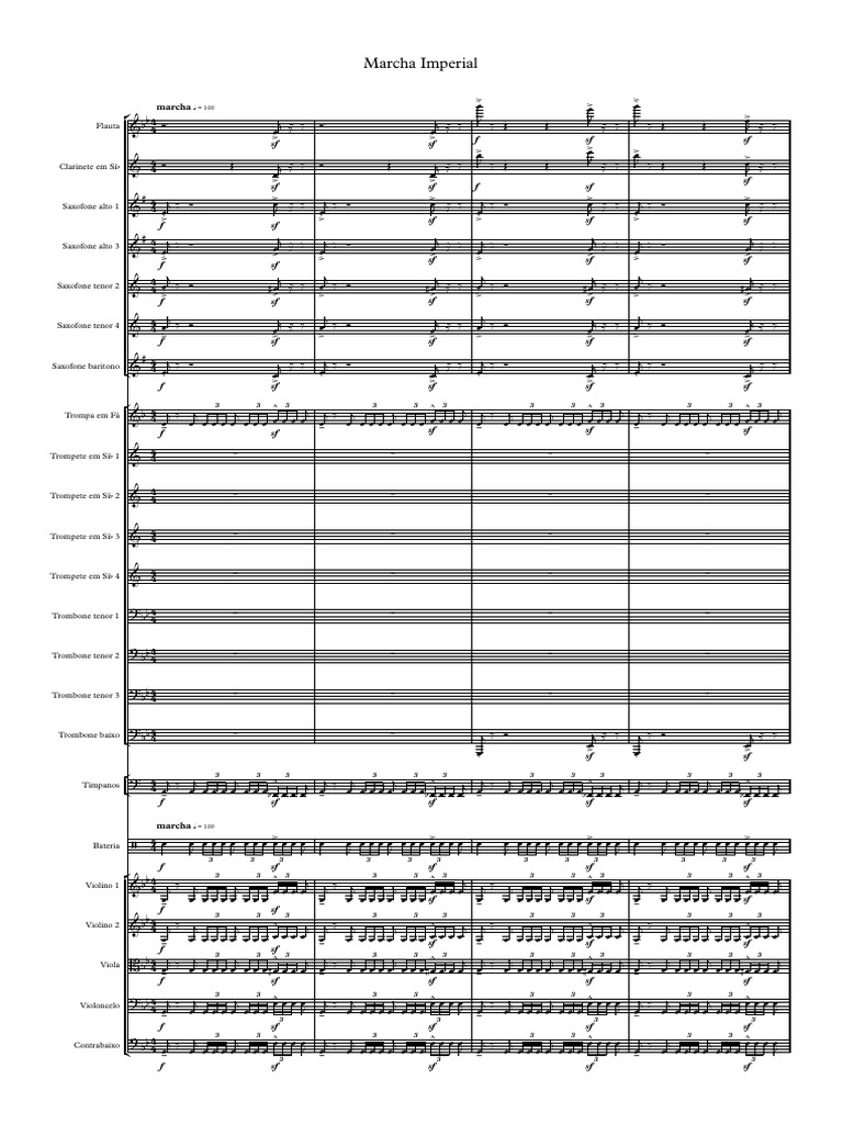 Marcha Imperial - Partituras e Partes | PDF