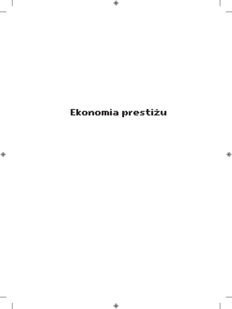 James F English Ekonomia Prestizu Nagrod | PDF